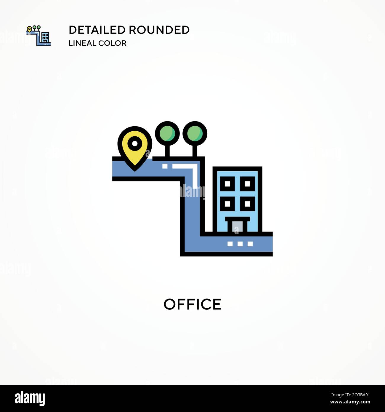Office vector icon. Modern vector illustration concepts. Easy to edit ...