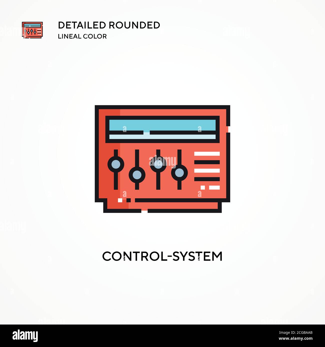 Control-system vector icon. Modern vector illustration concepts. Easy ...