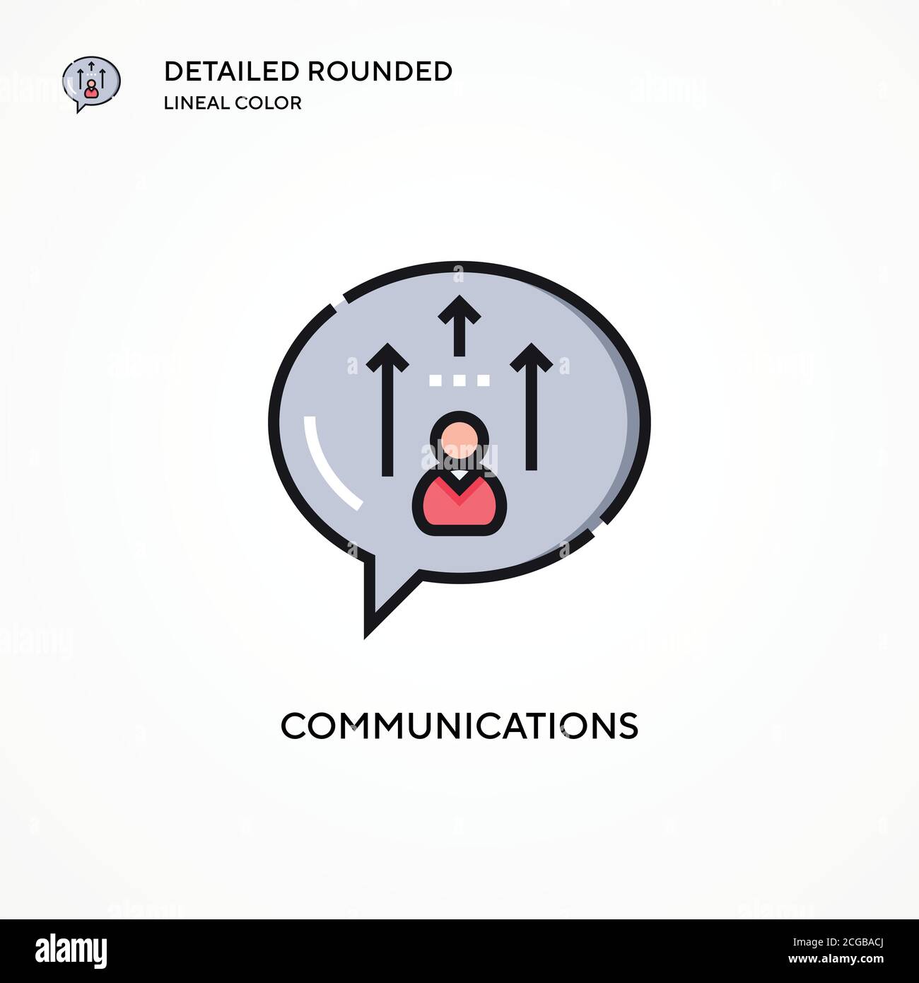 Communications vector icon. Modern vector illustration concepts. Easy ...