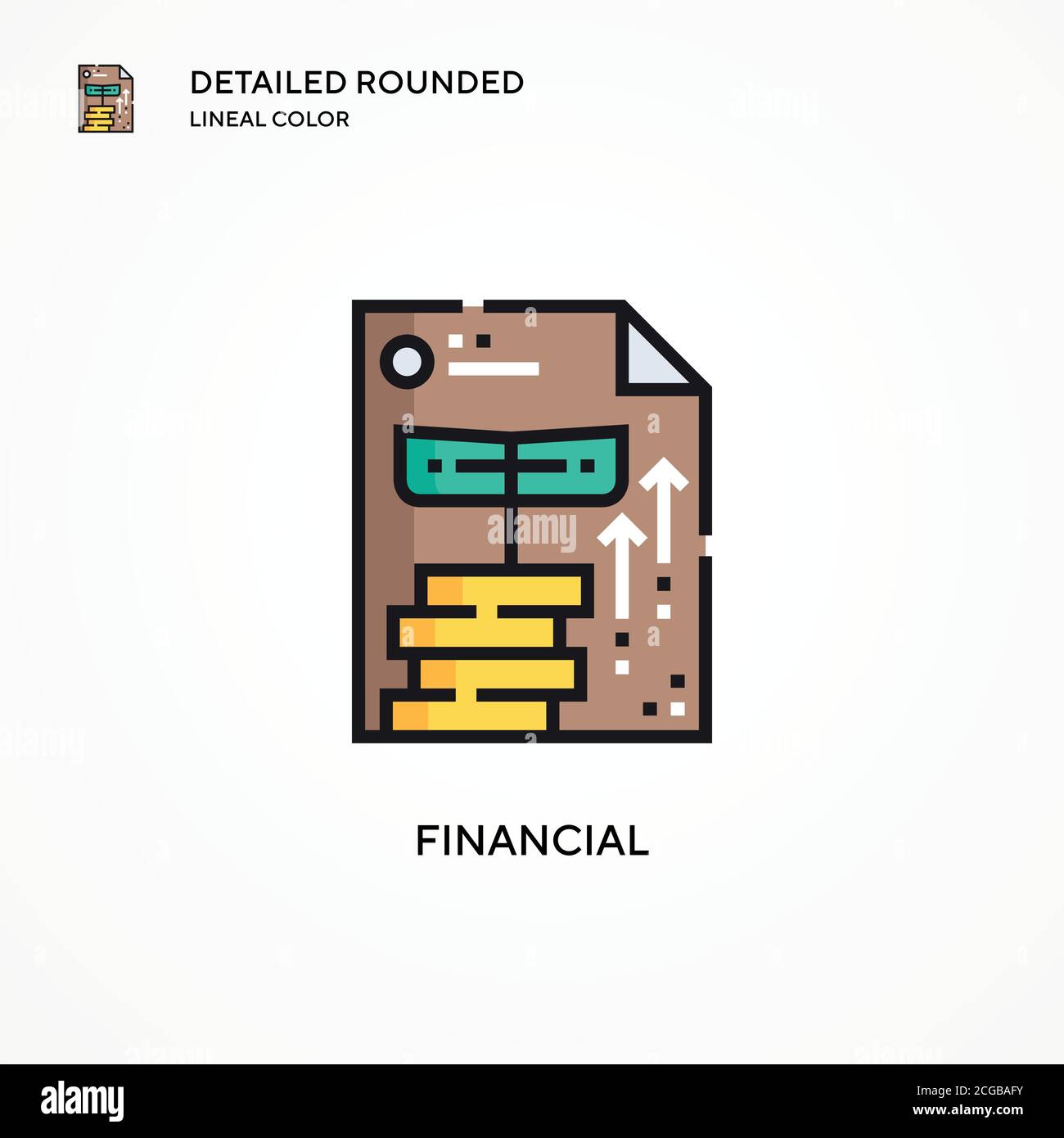 Financial vector icon. Modern vector illustration concepts. Easy to ...