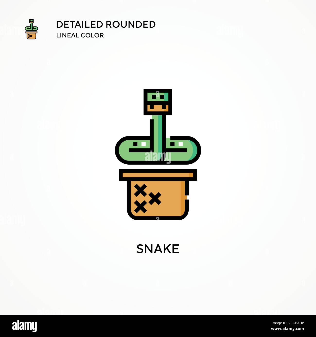 Snake vector icon. Modern vector illustration concepts. Easy to edit ...