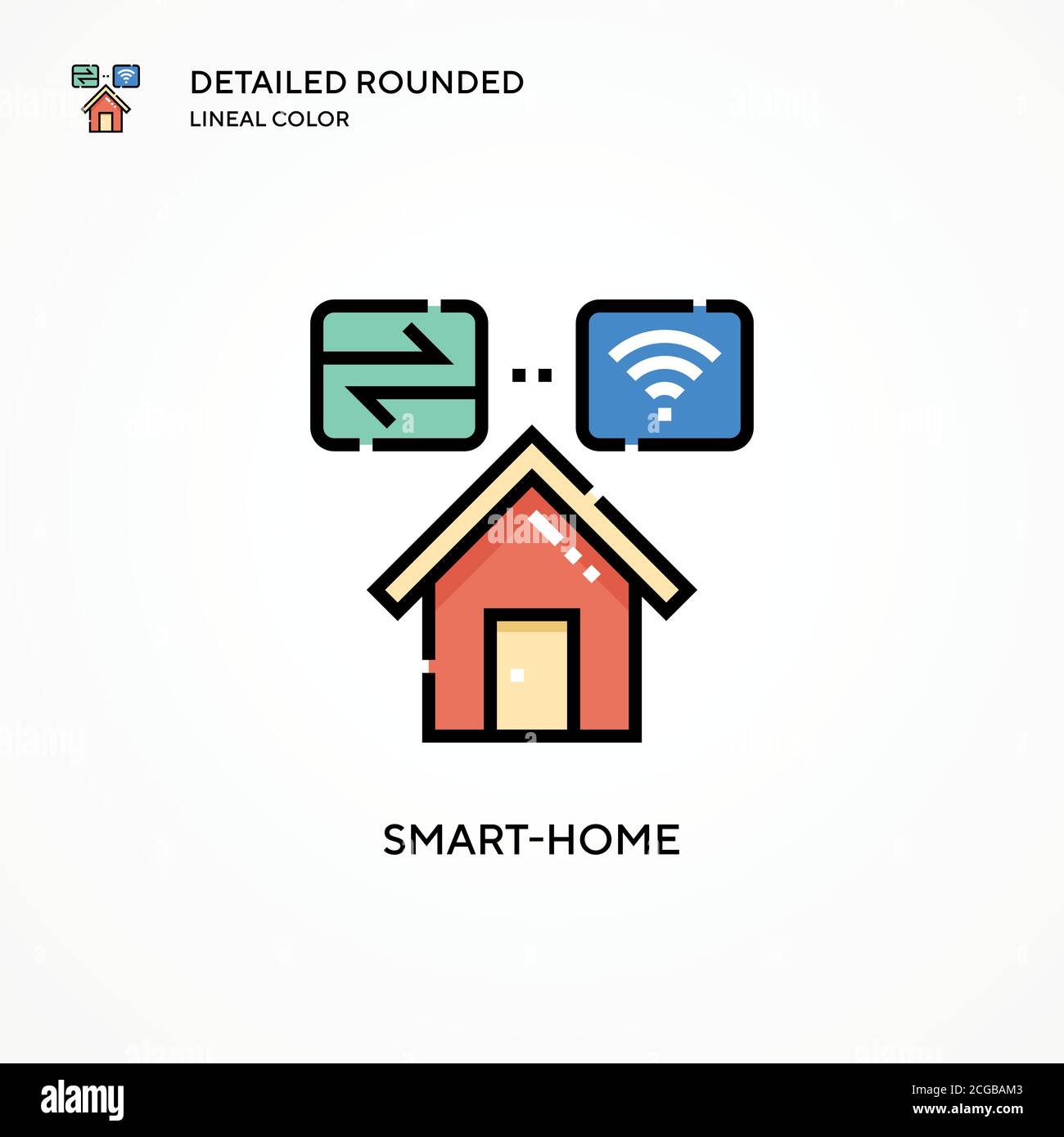 Smart-home vector icon. Modern vector illustration concepts. Easy to ...