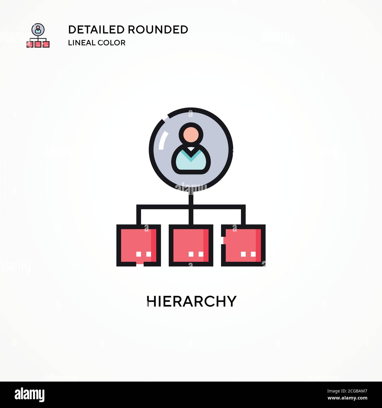 Hierarchy vector icon. Modern vector illustration concepts. Easy to ...