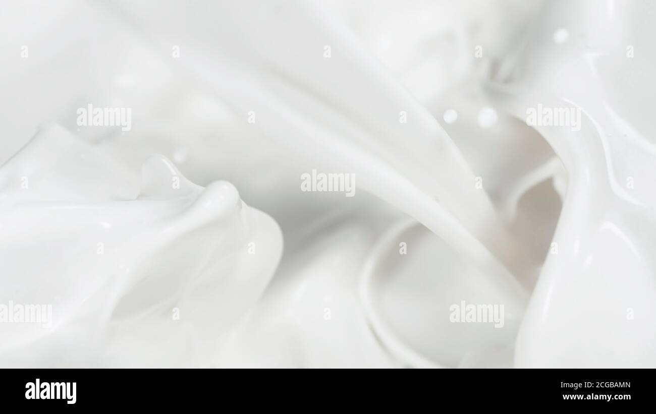 Close up pouring natural yogurt hi-res stock photography and images - Alamy
