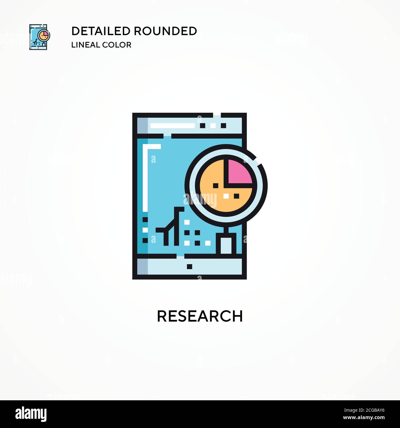 Research vector icon. Modern vector illustration concepts. Easy to edit ...