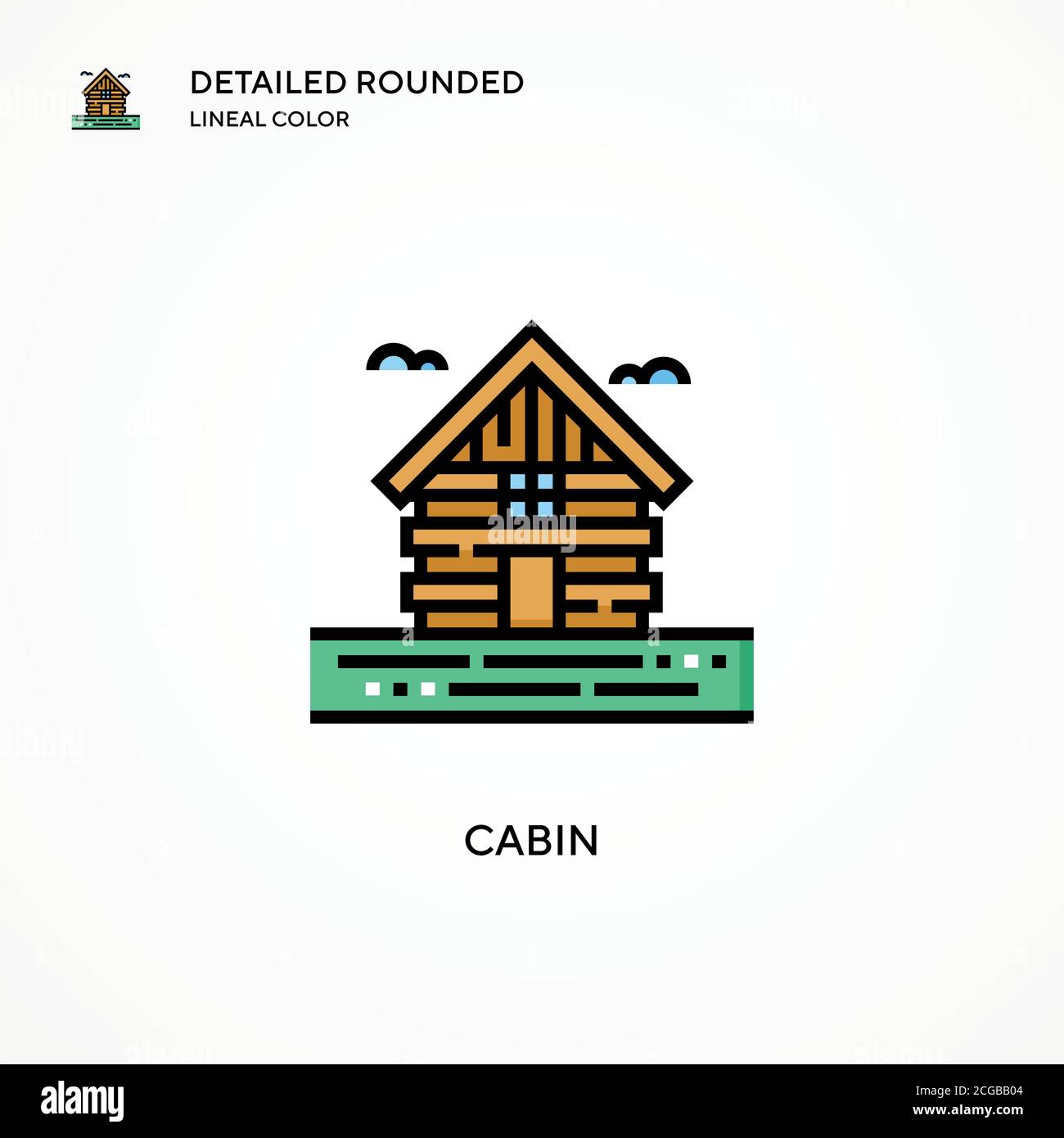 Cabin vector icon. Modern vector illustration concepts. Easy to edit ...