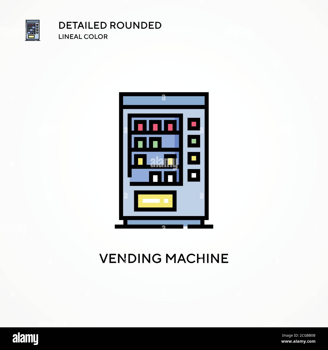 Vending machine vector icon. Modern vector illustration concepts. Easy ...