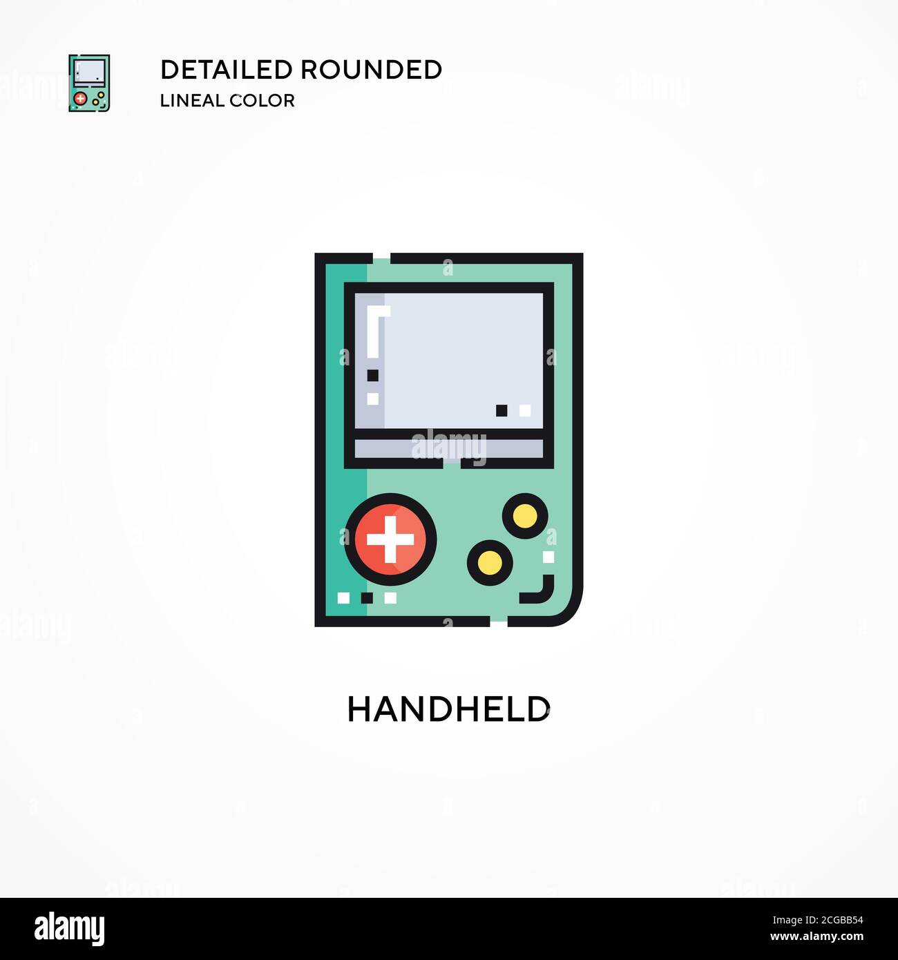 Handheld vector icon. Modern vector illustration concepts. Easy to edit ...