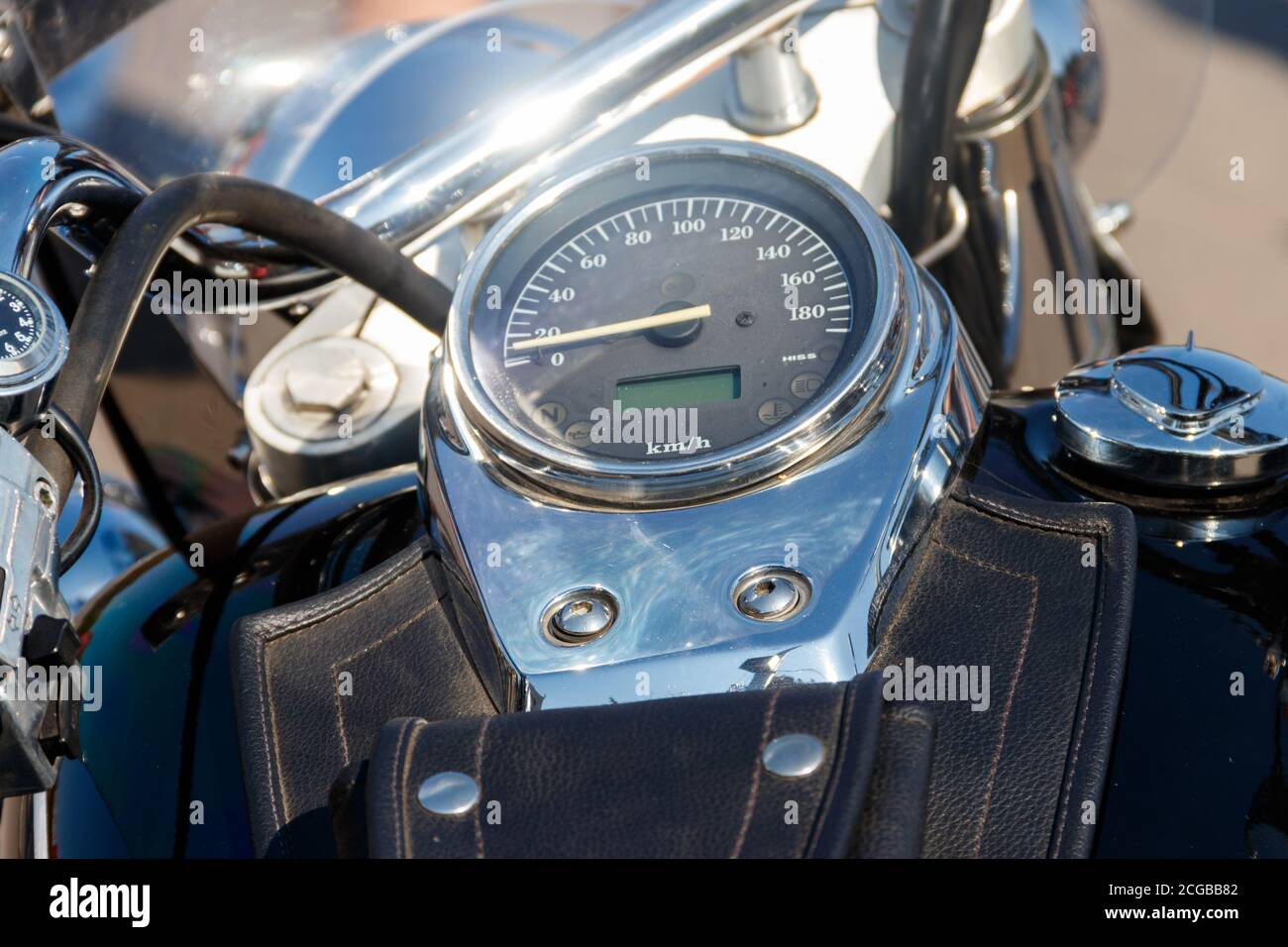 Motorcycle control panel speedometer dashboard hi-res stock photography ...