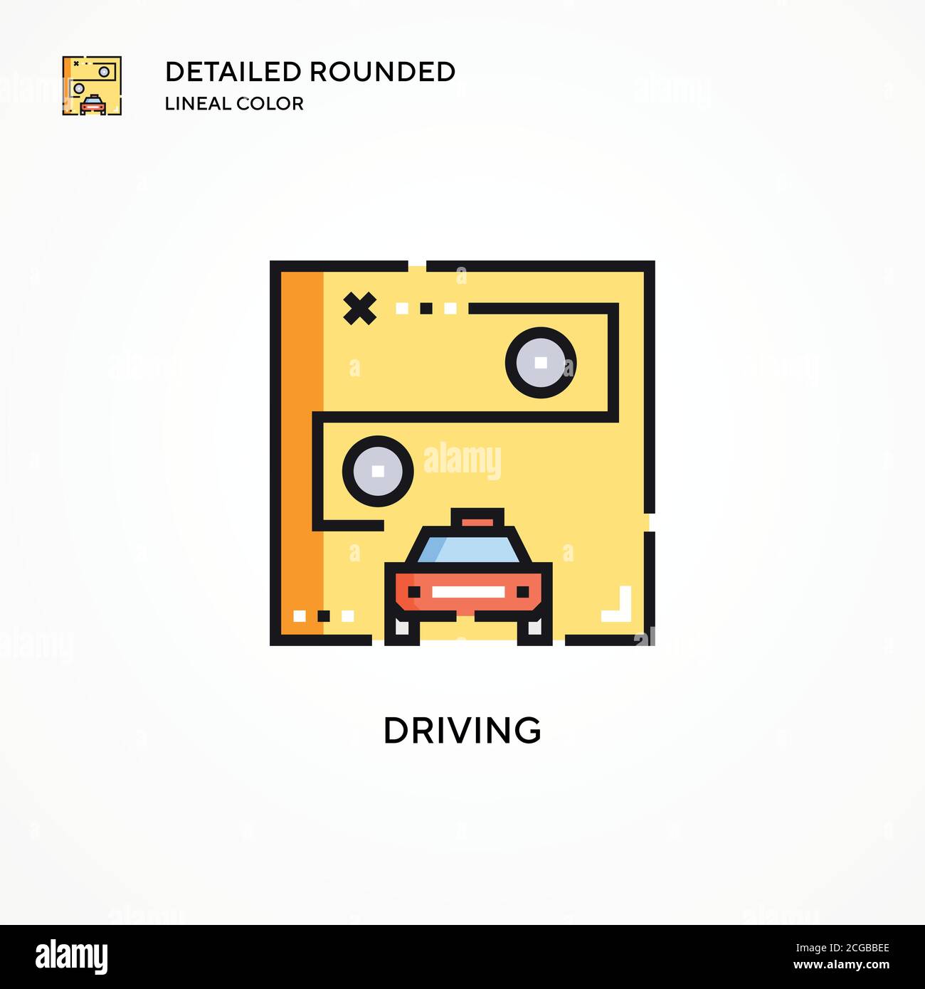 Driving at night window Stock Vector Images - Alamy