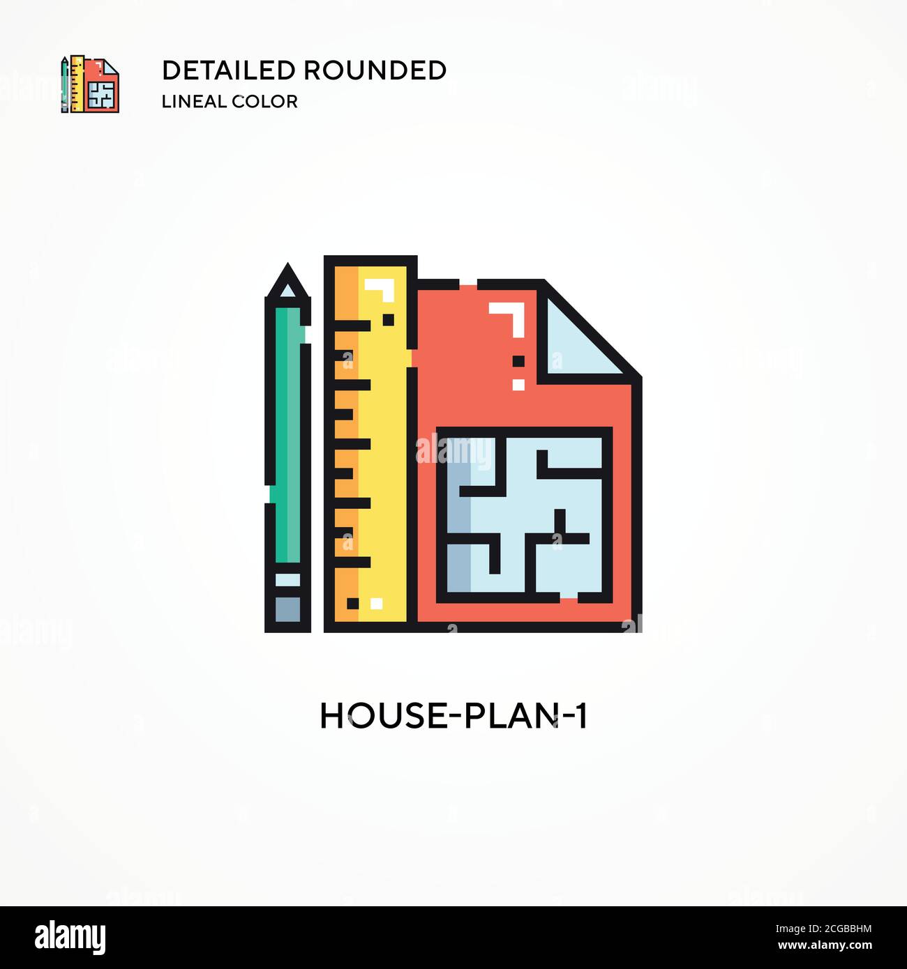 House-plan-1 vector icon. Modern vector illustration concepts. Easy to ...