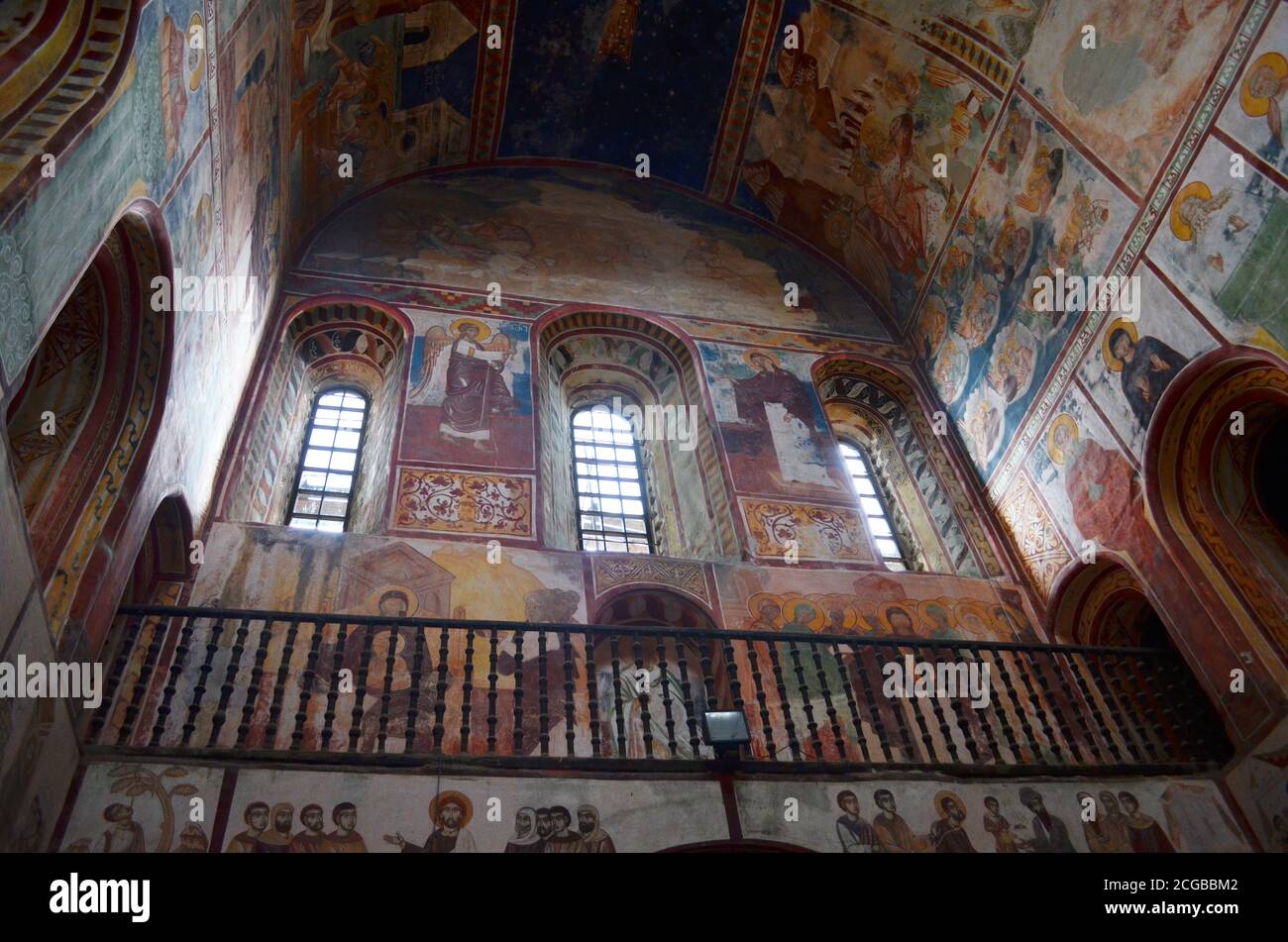 Georgia Republic - Murals inside Gelati Monastery Stock Photo - Alamy