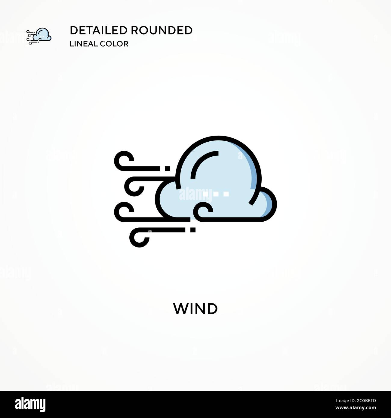 Wind vector icon. Modern vector illustration concepts. Easy to edit and ...