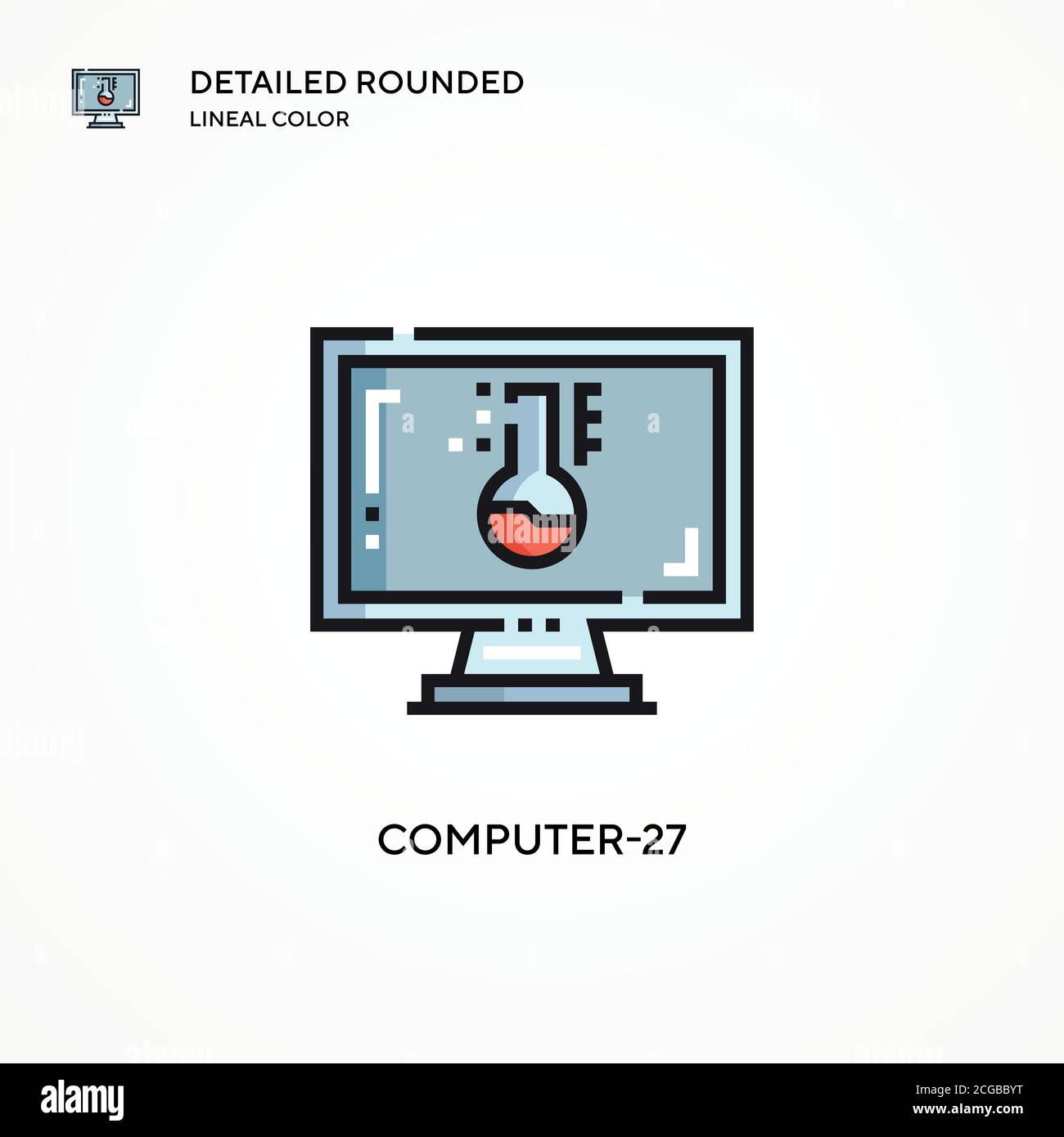 Computer-27 vector icon. Modern vector illustration concepts. Easy to ...