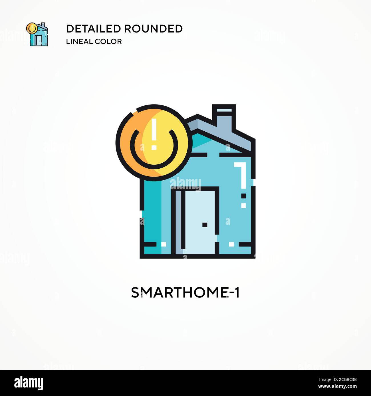 Smarthome-1 vector icon. Modern vector illustration concepts. Easy to ...
