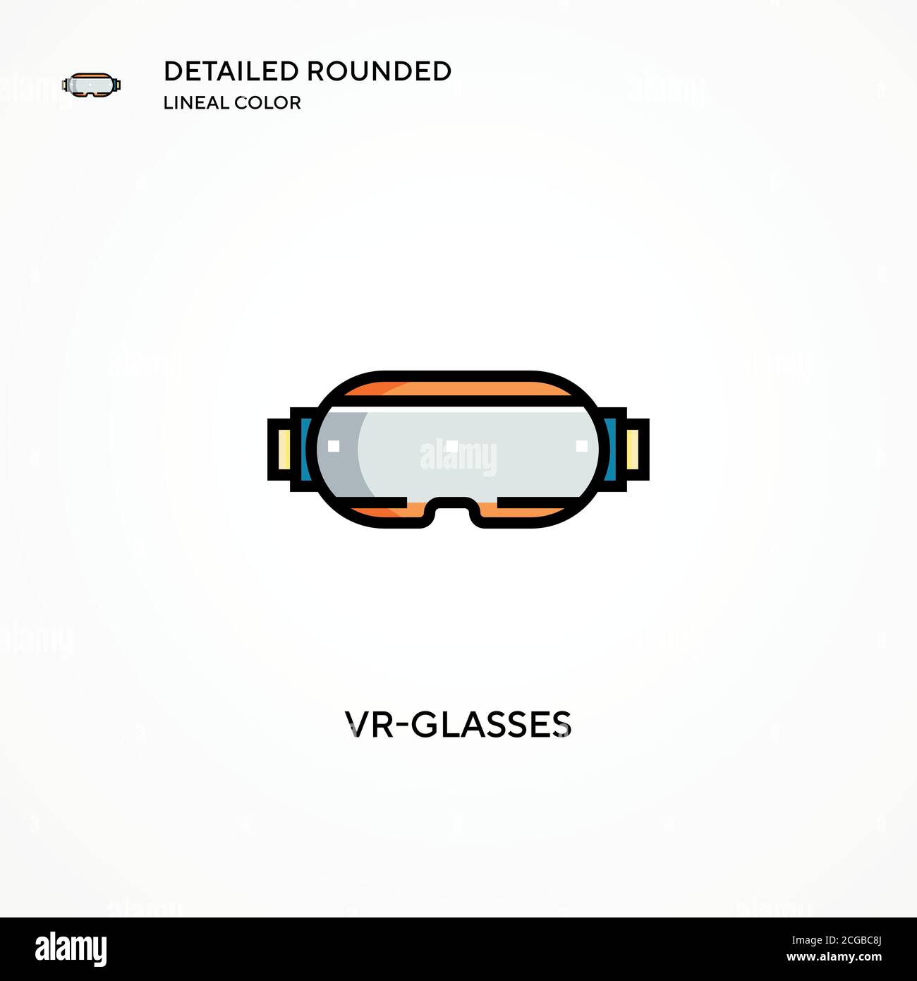 Vr-glasses vector icon. Modern vector illustration concepts. Easy to ...