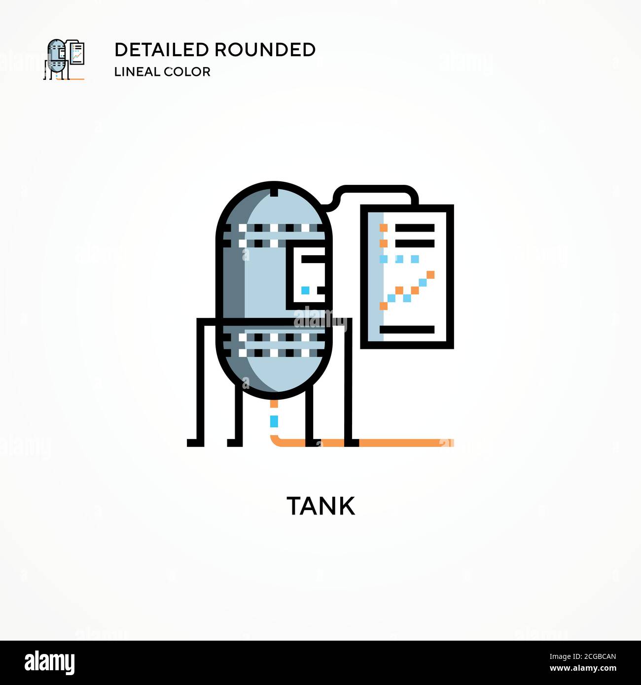 Tank vector icon. Modern vector illustration concepts. Easy to edit and ...