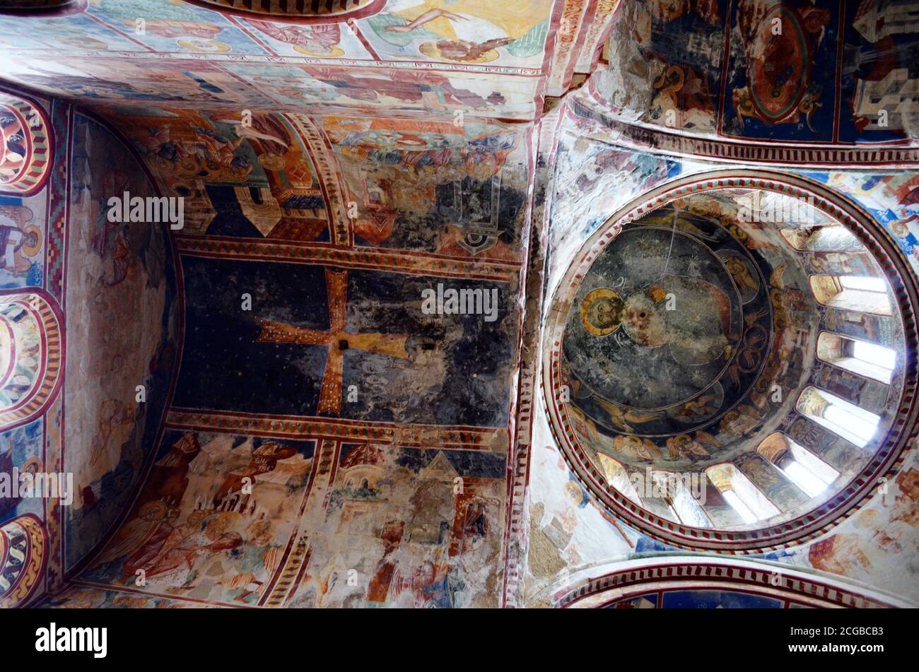 Georgia Republic - Gelati Monastery Dome & Murals Stock Photo - Alamy