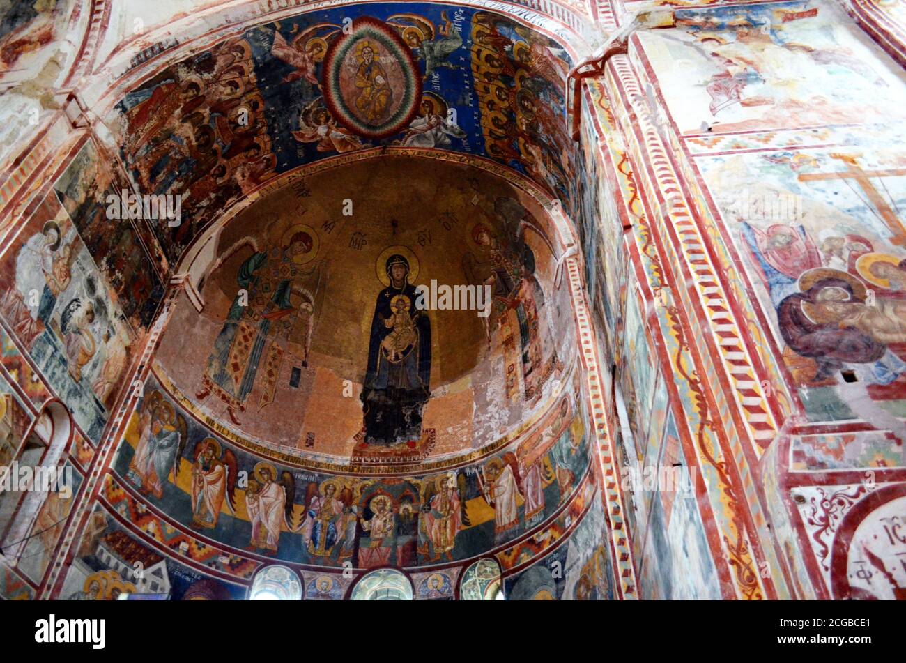 Georgia Republic - Gelati Monastery Dome & Murals Stock Photo - Alamy