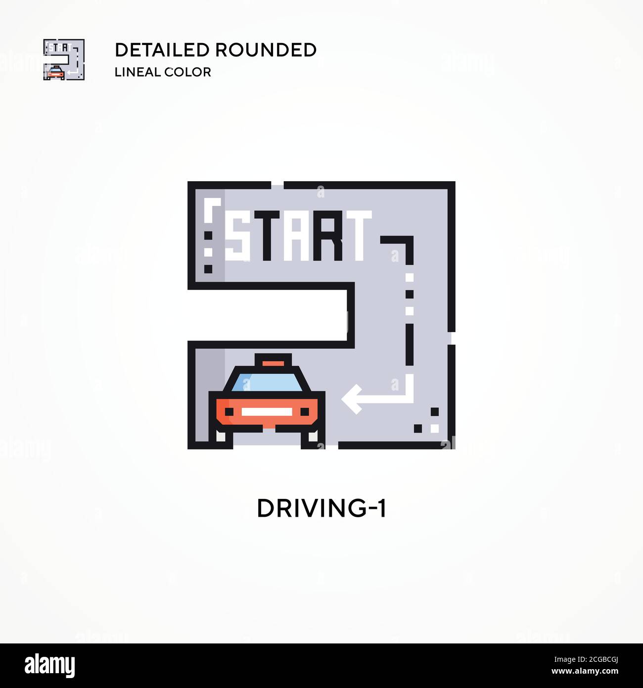 Driving-1 vector icon. Modern vector illustration concepts. Easy to ...