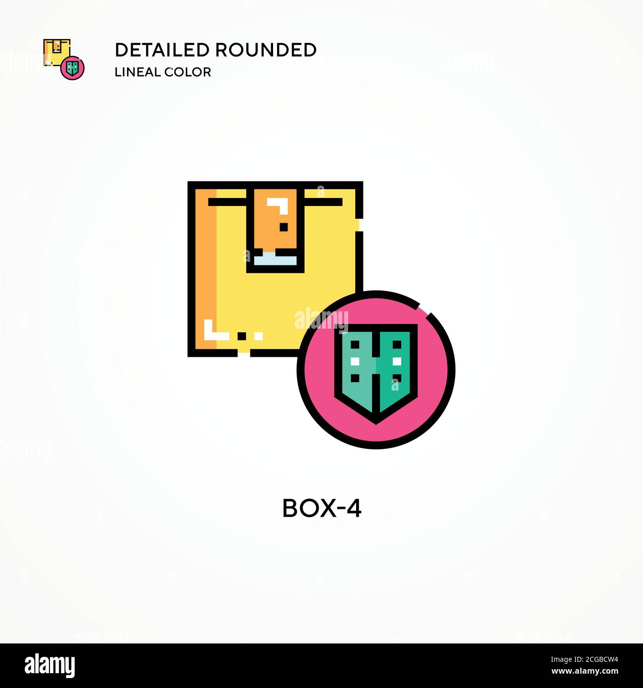 Box-4 vector icon. Modern vector illustration concepts. Easy to edit ...