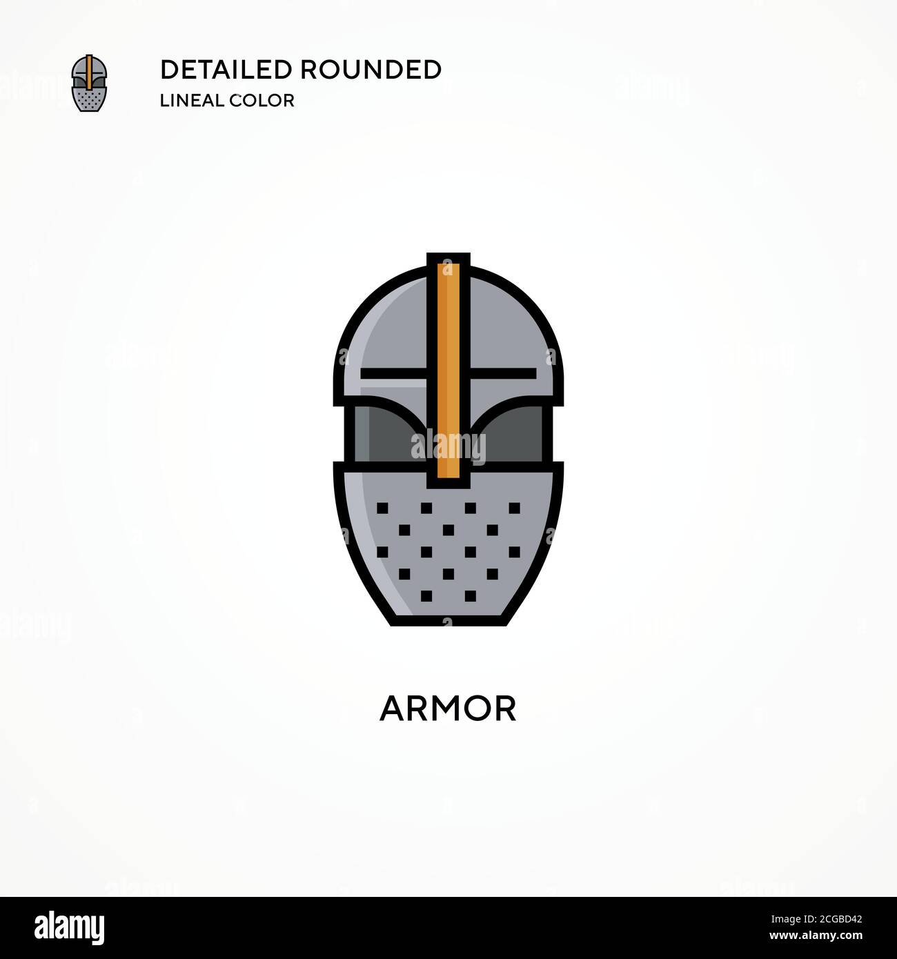 Armor vector icon. Modern vector illustration concepts. Easy to edit ...