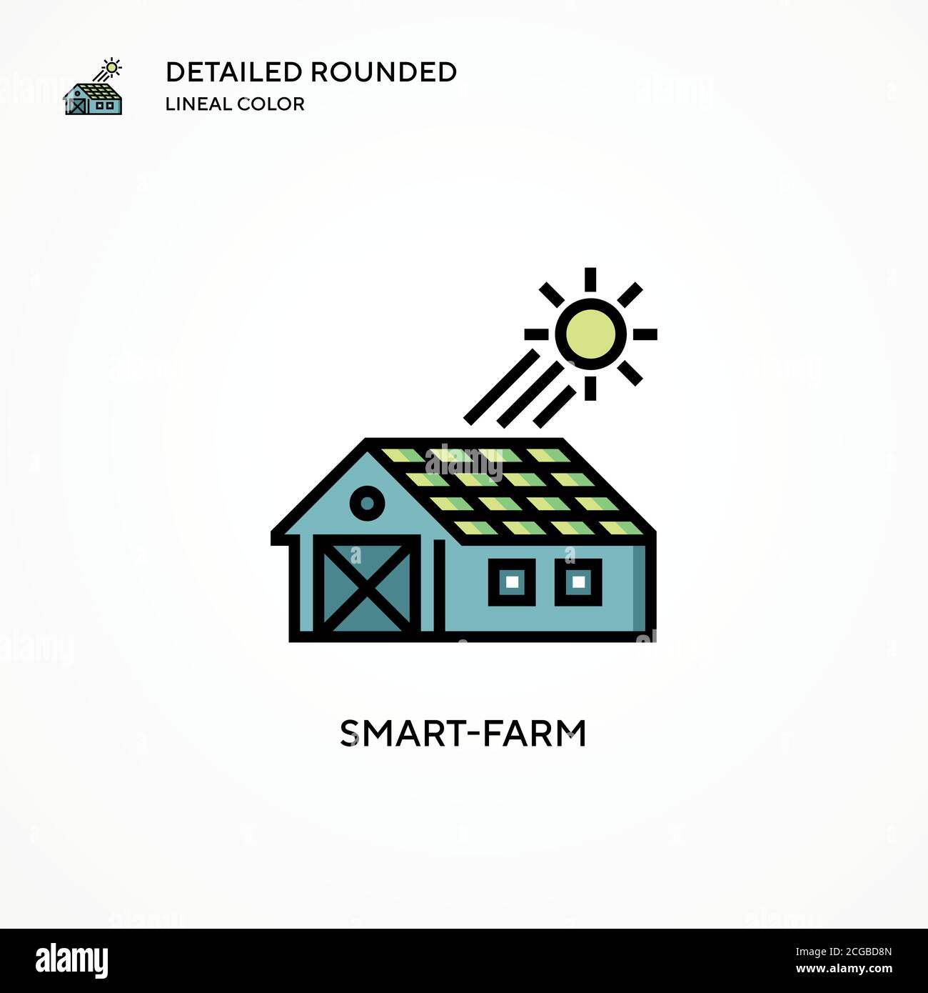 Smart-farm vector icon. Modern vector illustration concepts. Easy to ...
