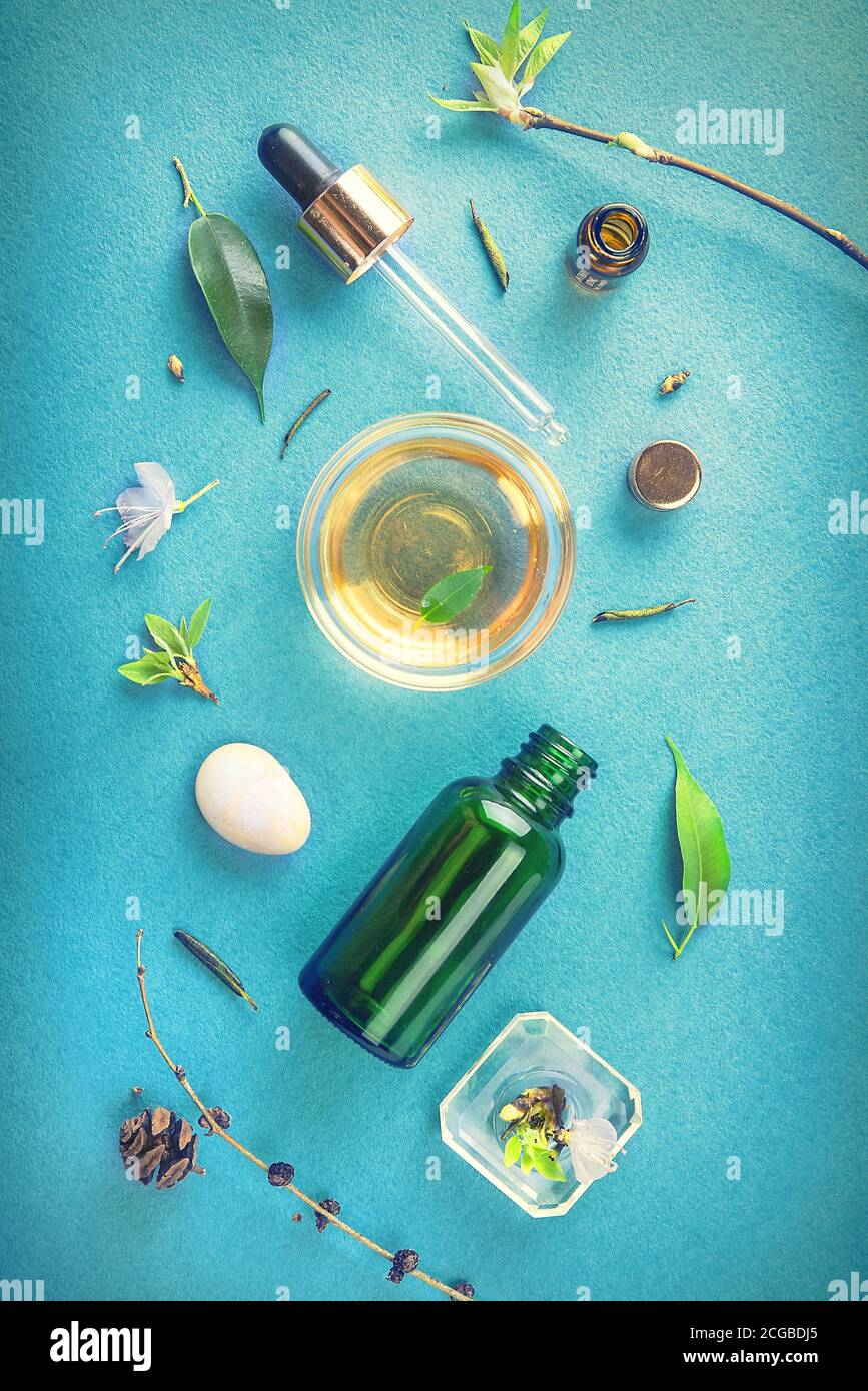 Abstract background for natural cosmetic products, serum and face care ...
