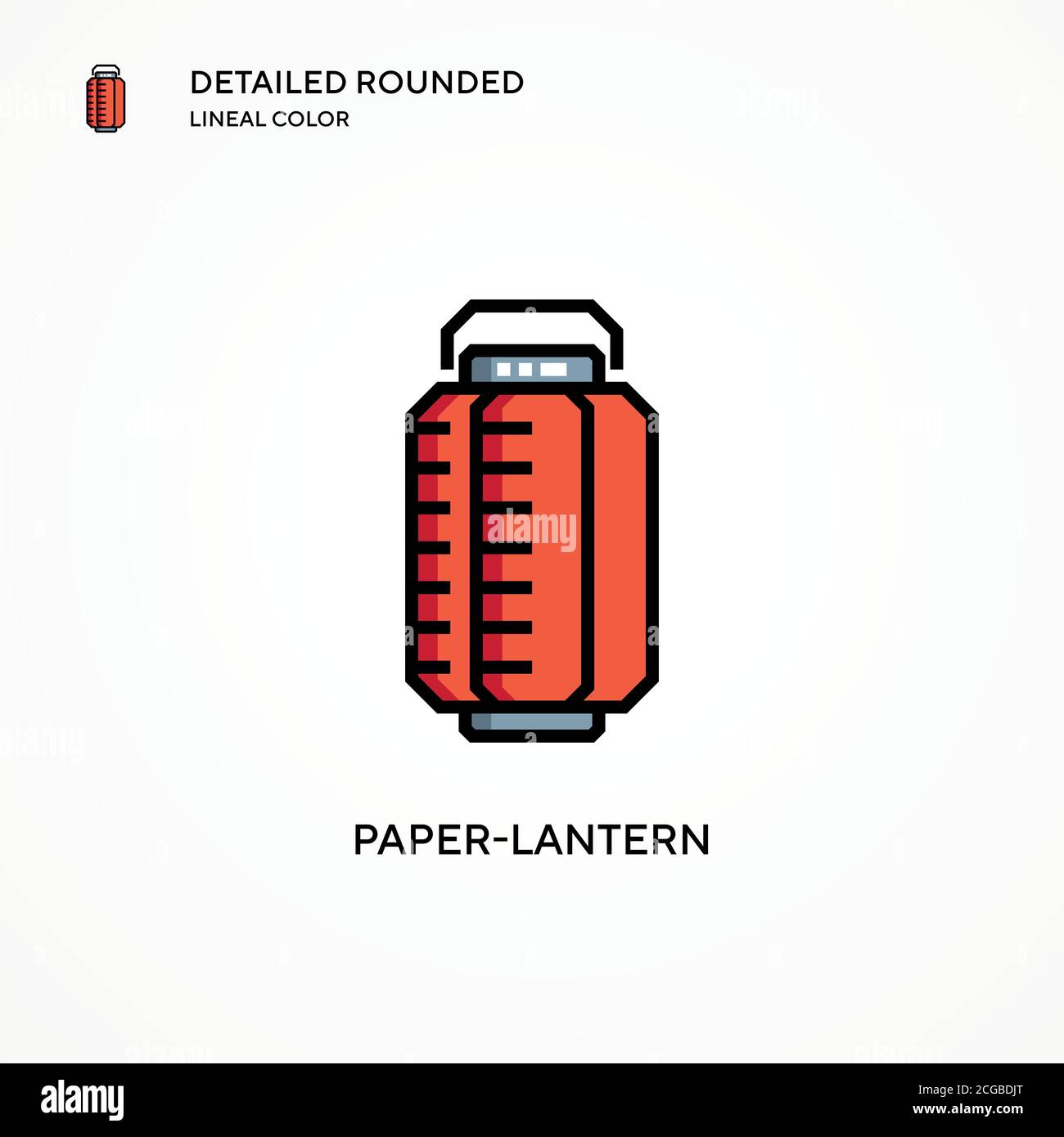 Paper-lantern vector icon. Modern vector illustration concepts. Easy to ...
