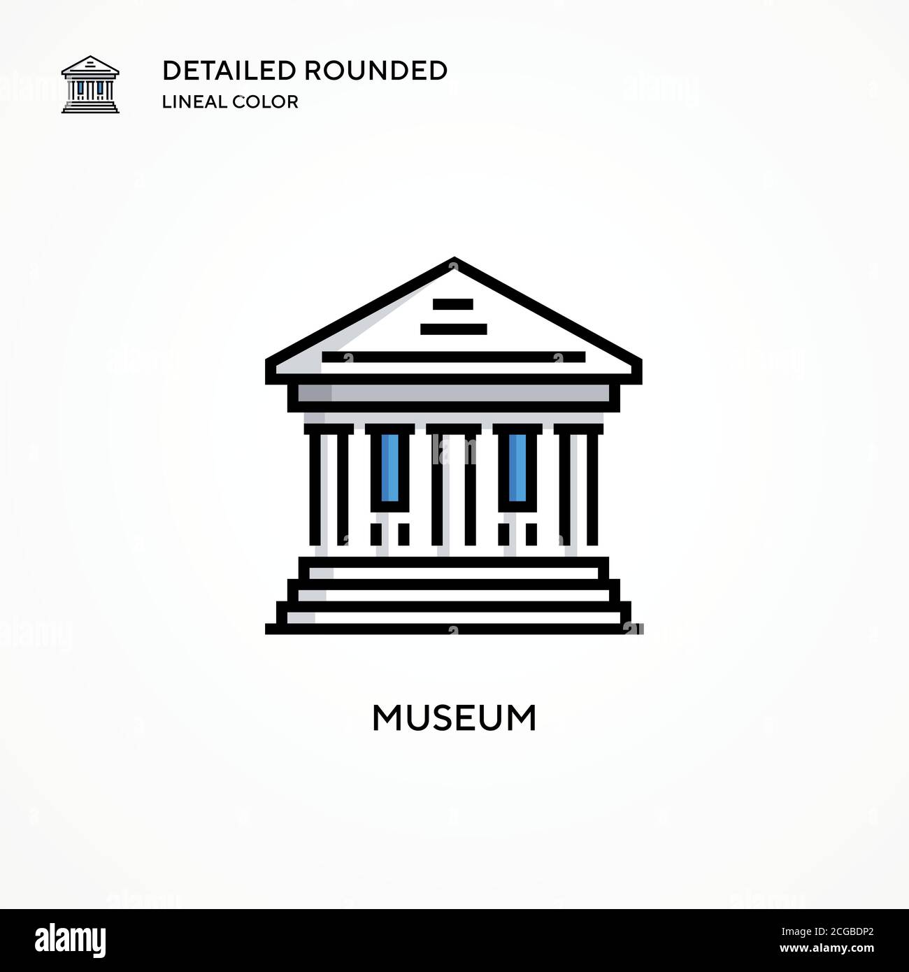 Museum vector icon. Modern vector illustration concepts. Easy to edit ...
