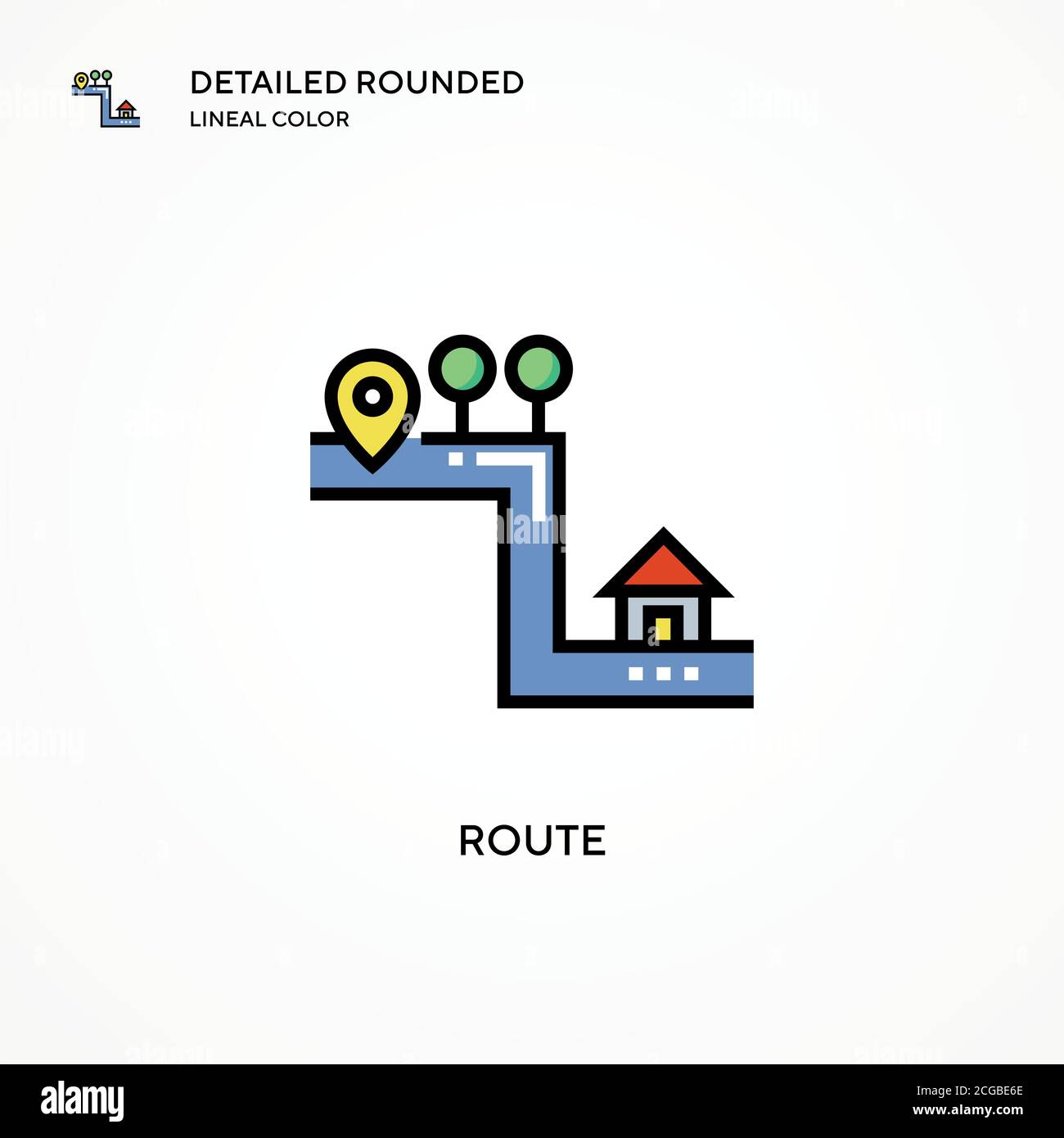 Easy route marker hi-res stock photography and images - Alamy