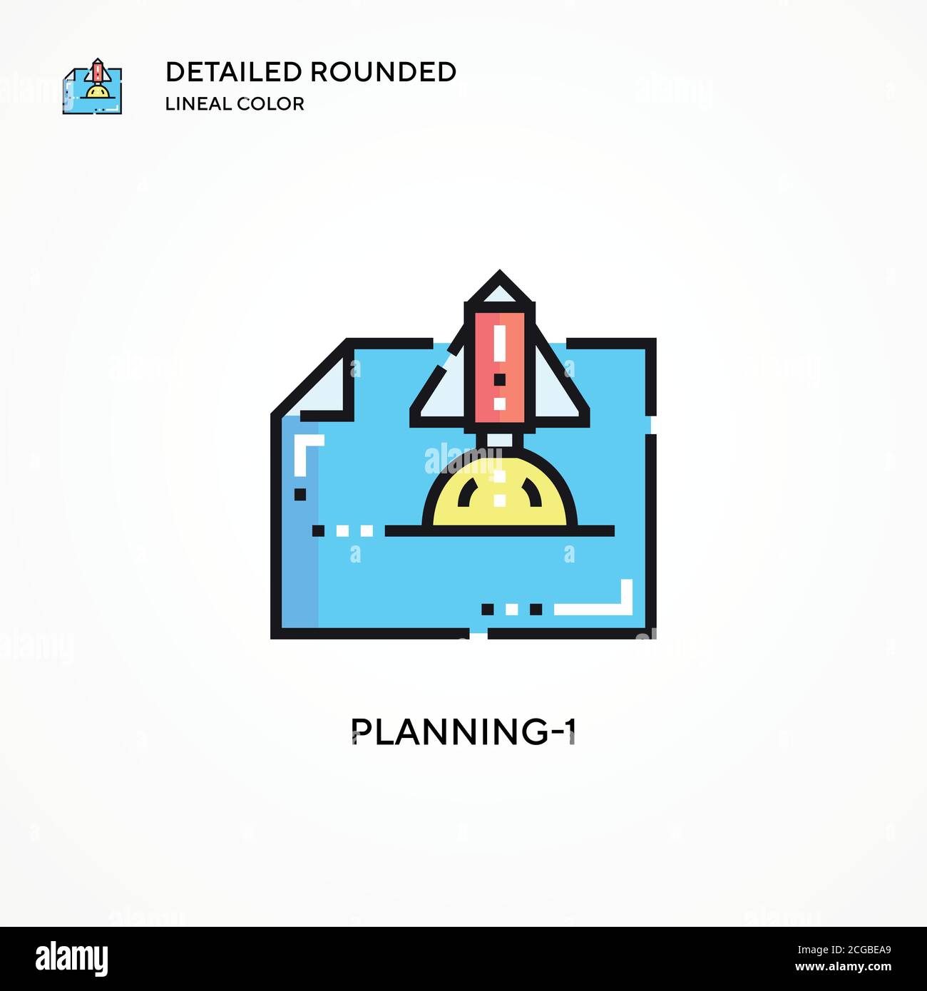 Planning-1 vector icon. Modern vector illustration concepts. Easy to ...