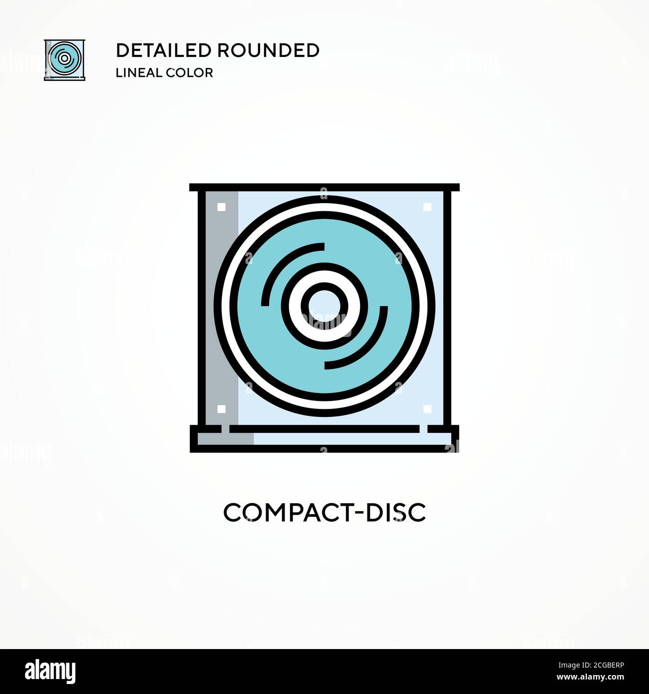 Compact-disc vector icon. Modern vector illustration concepts. Easy to ...