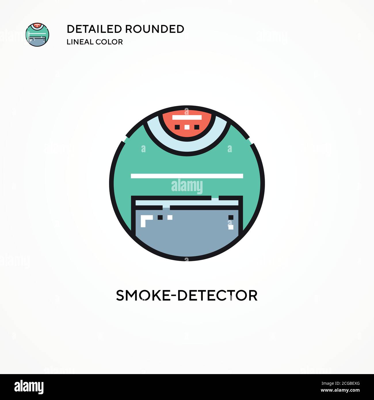 Installing smoke detector Stock Vector Images - Alamy