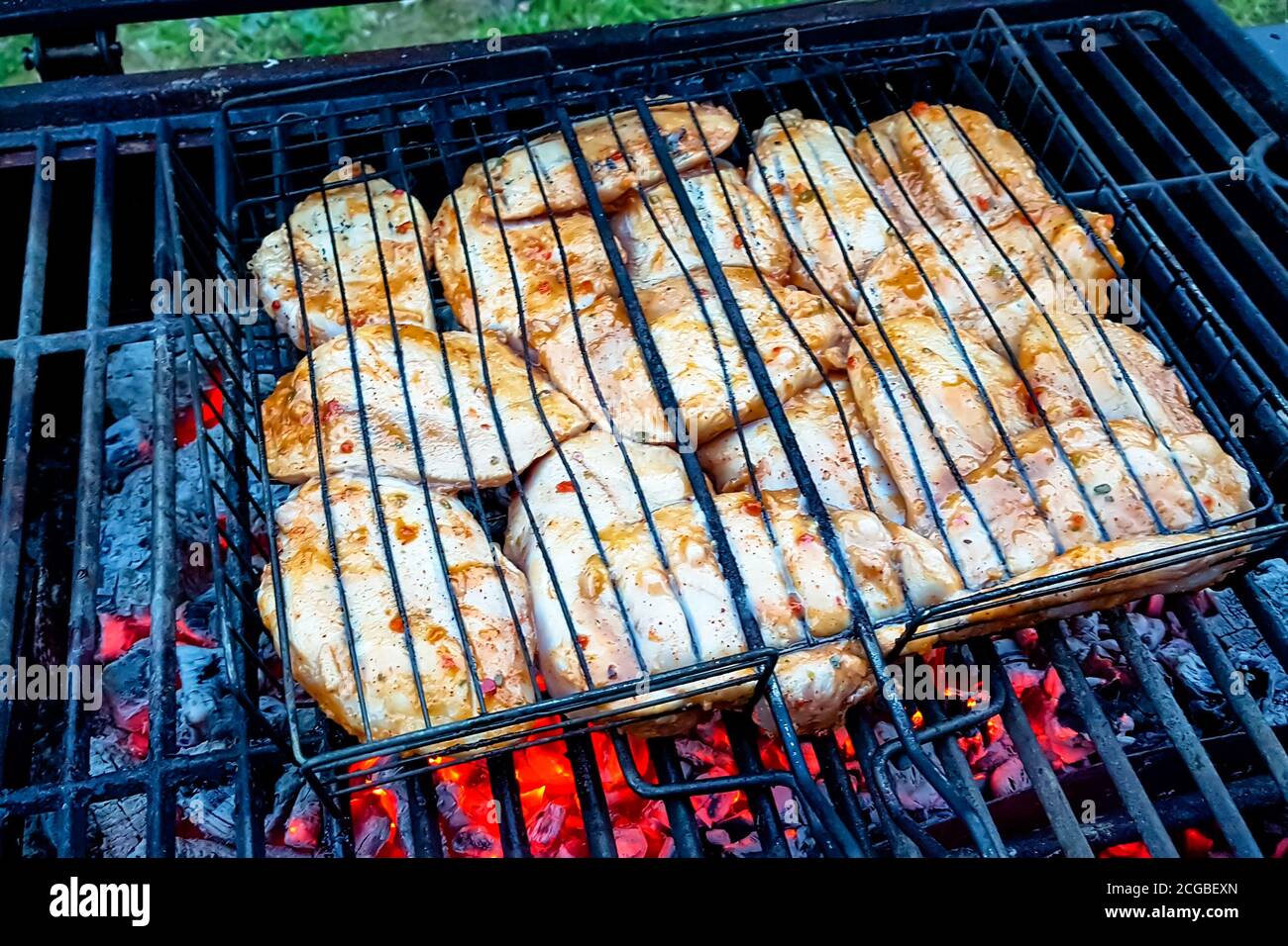 Burning a chicken hi-res stock photography and images - Alamy