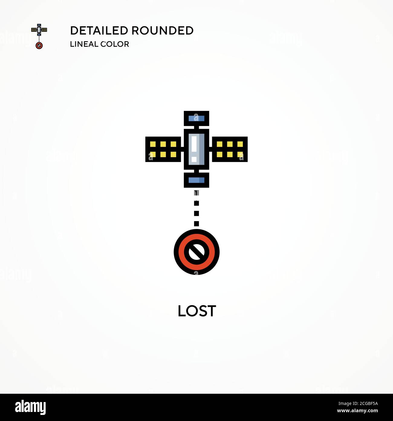 Lost vector icon. Modern vector illustration concepts. Easy to edit and ...