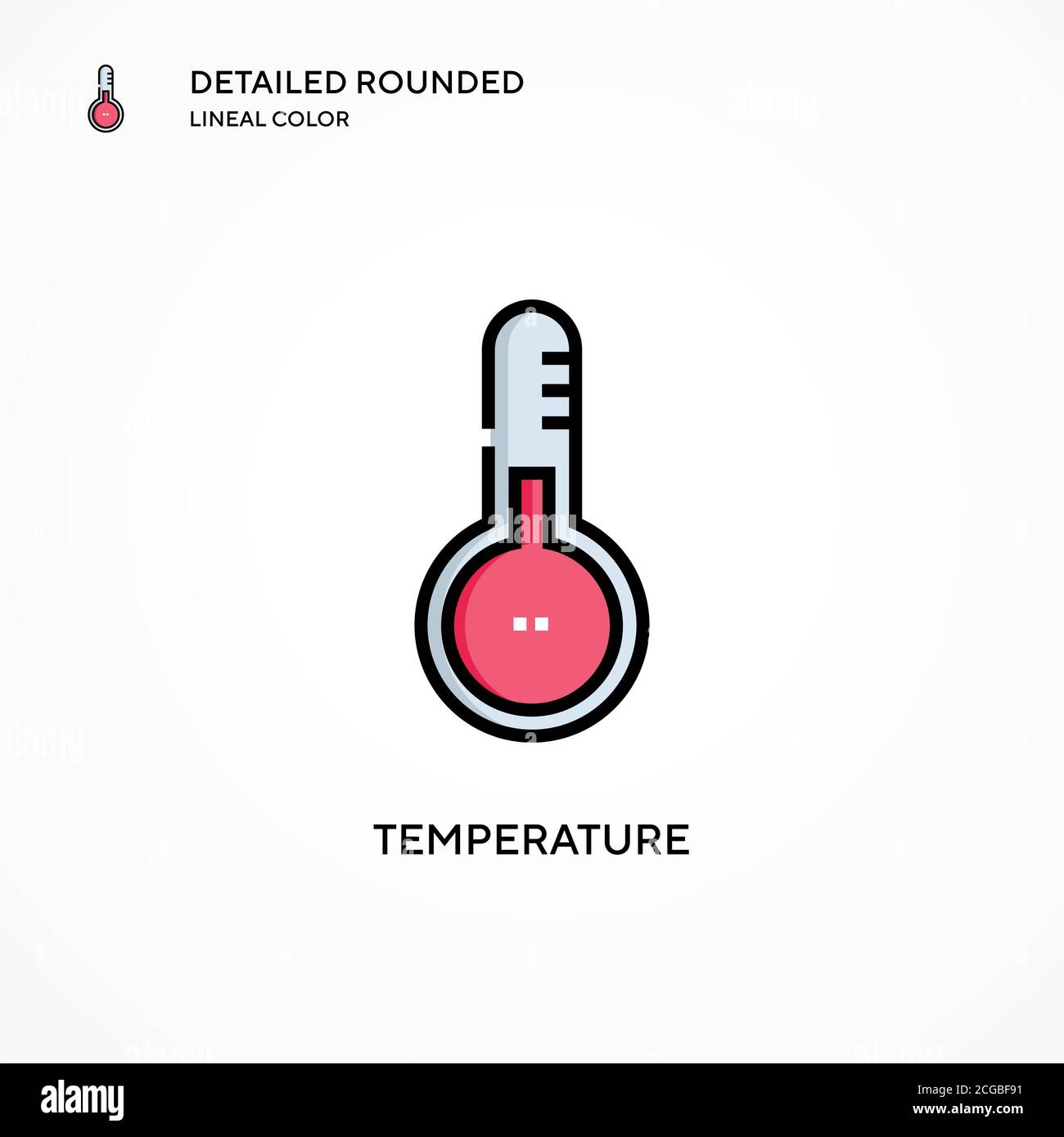 Temperature vector icon. Modern vector illustration concepts. Easy to ...