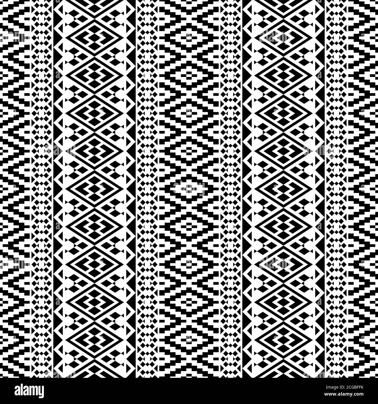 Seamless ethnic pattern texture background in tribal motif illustration ...