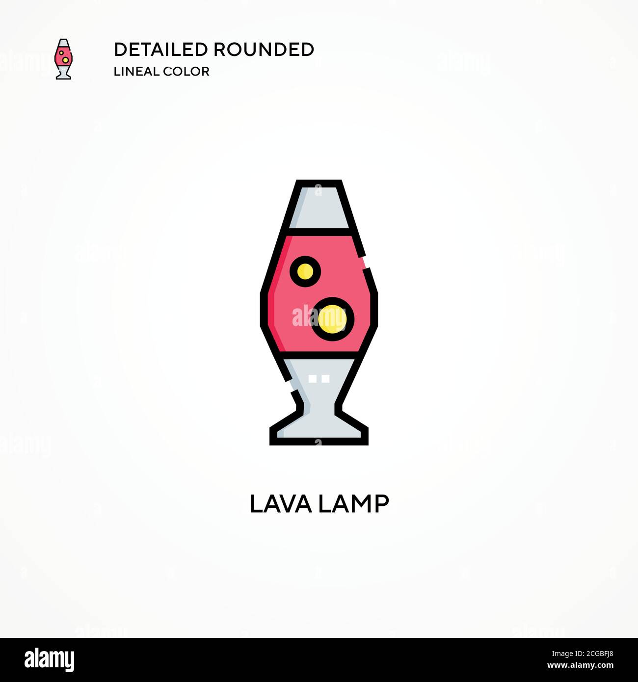 Lava lamp vector icon. Modern vector illustration concepts. Easy to ...
