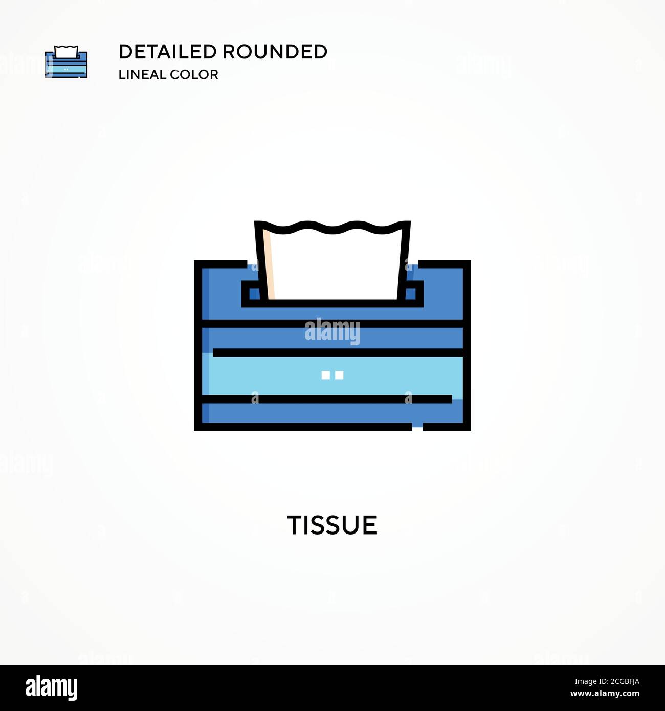 Tissue vector icon. Modern vector illustration concepts. Easy to edit ...