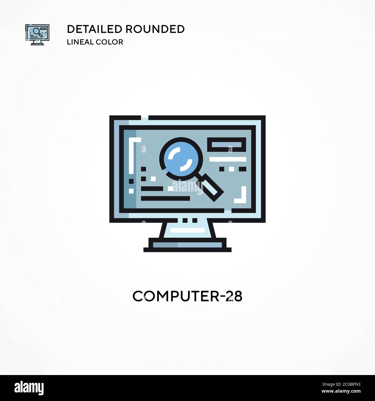 Computer-28 vector icon. Modern vector illustration concepts. Easy to ...