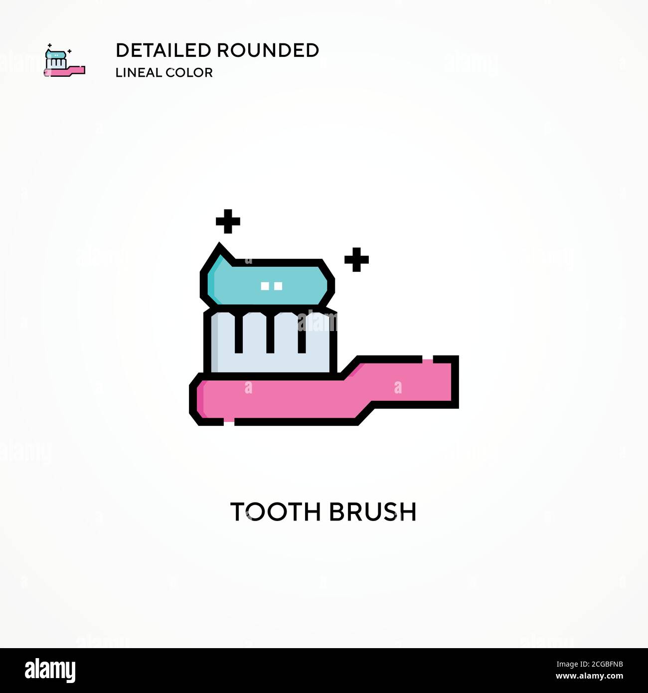 Tooth Brush vector icon. Modern vector illustration concepts. Easy to ...