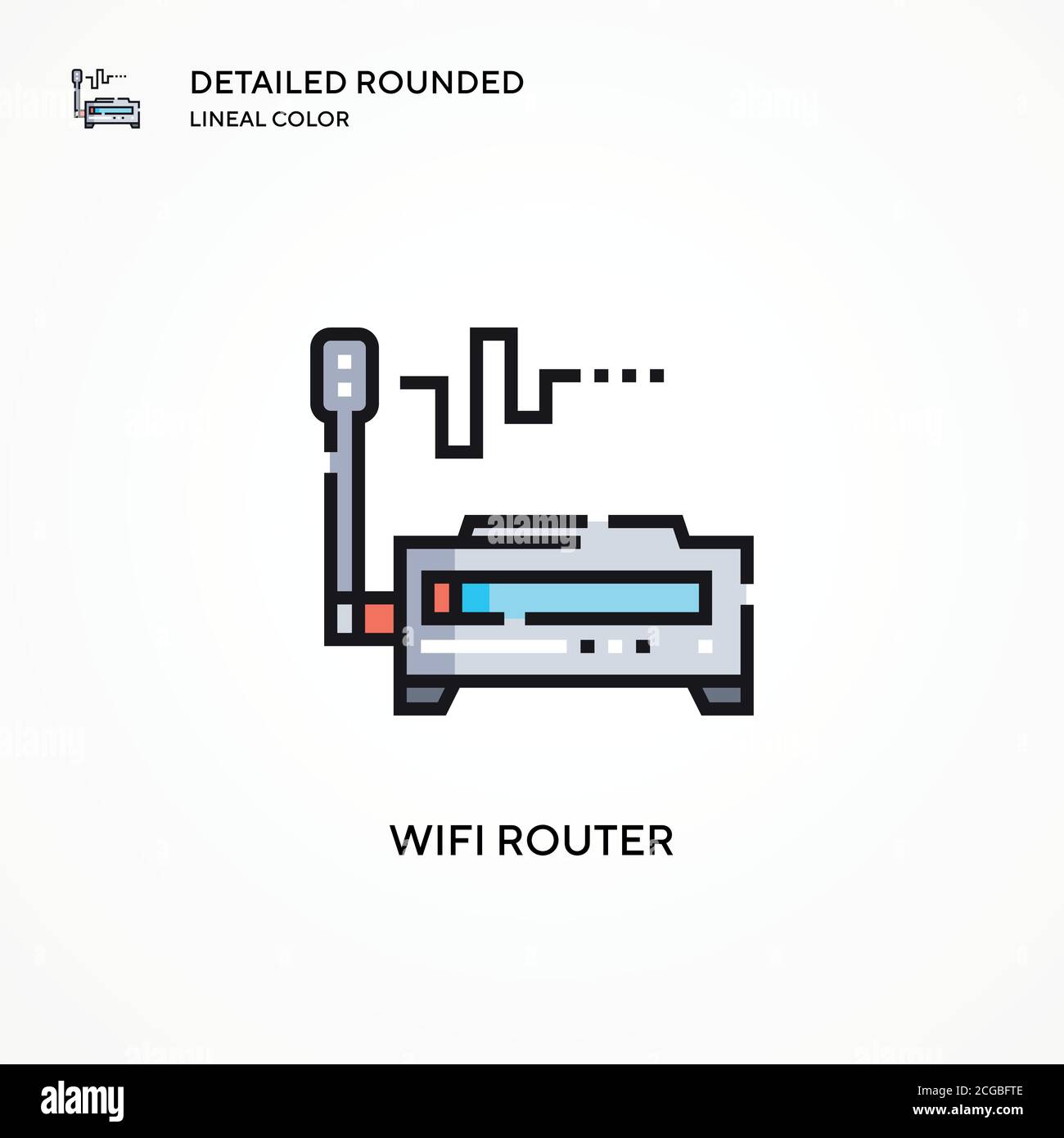 Wifi router vector icon. Modern vector illustration concepts. Easy to ...