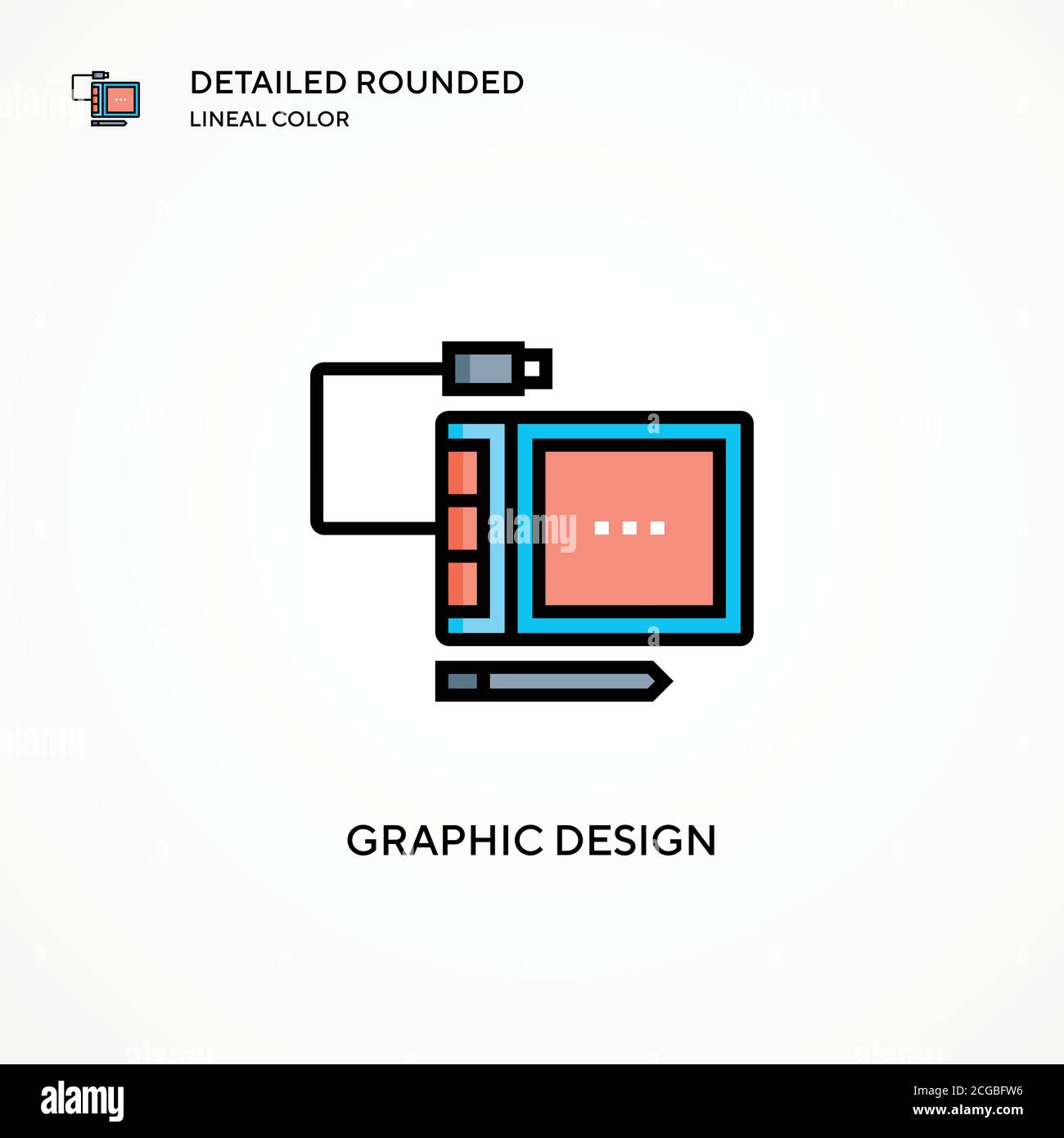 Graphic design vector icon. Modern vector illustration concepts. Easy ...