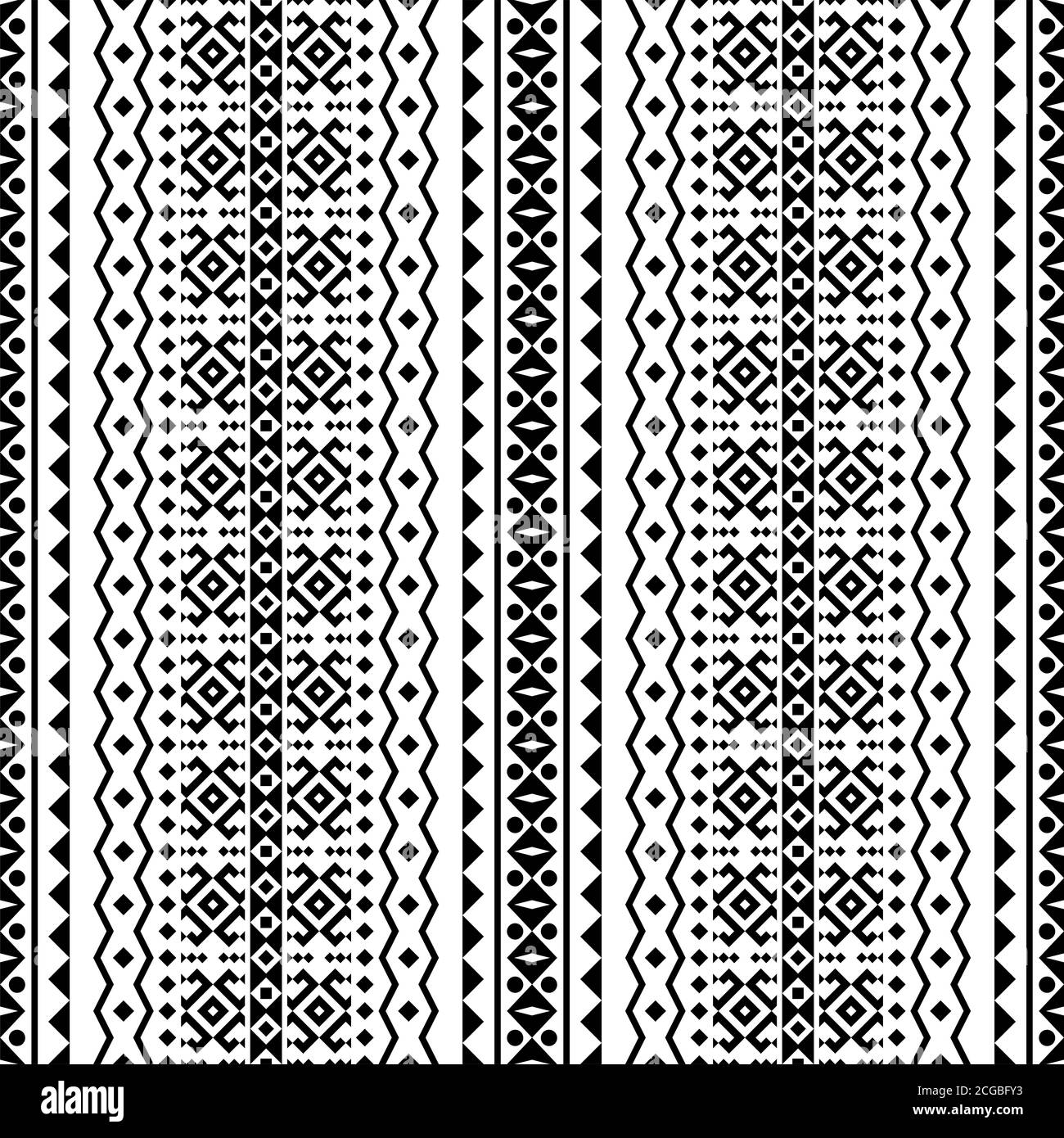 Seamless ethnic pattern texture background in tribal motif illustration ...