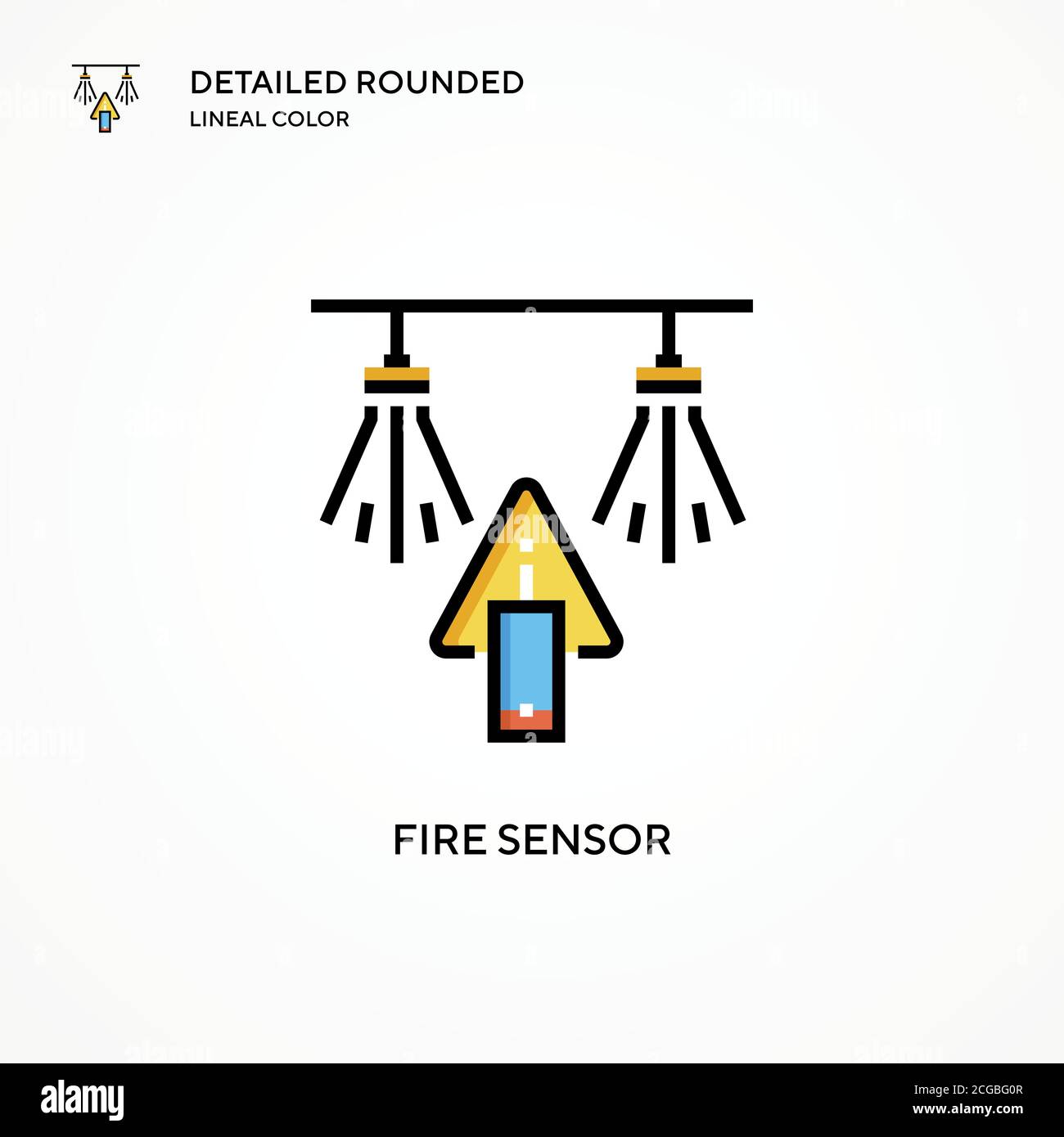 Fire detection spray Stock Vector Images - Alamy