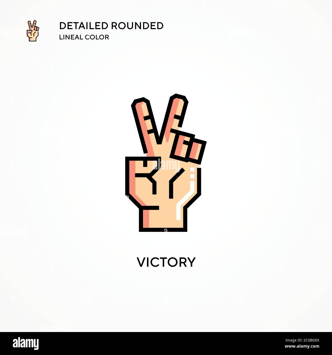 Victory vector icon. Modern vector illustration concepts. Easy to edit ...