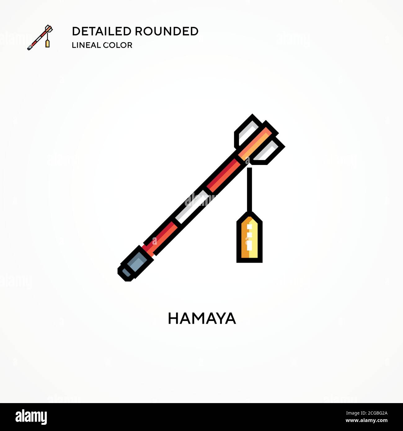 Hamaya vector icon. Modern vector illustration concepts. Easy to edit ...