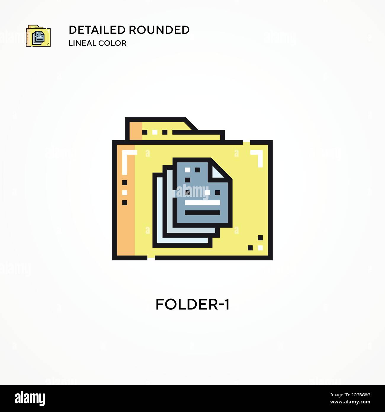 Folder-1 vector icon. Modern vector illustration concepts. Easy to edit ...