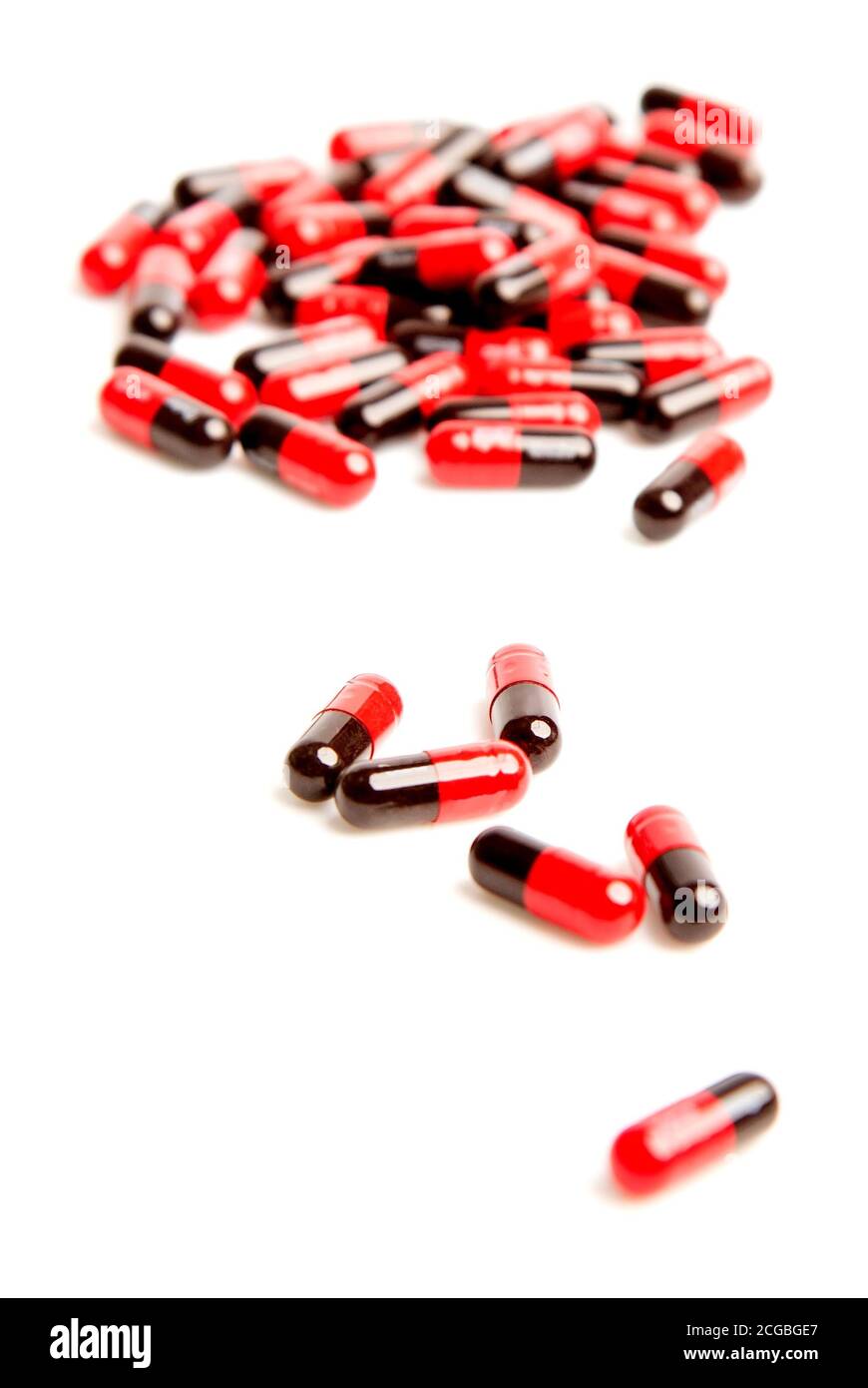 Black red drug pill vitamin hi-res stock photography and images - Alamy
